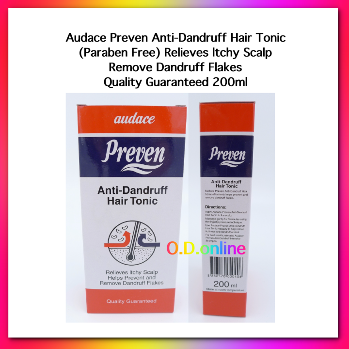 Audace Preven Anti-Dandruff Hair Tonic Relieves ltchy Scalp 200ml ...