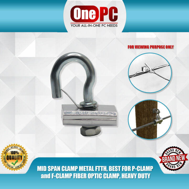 MID SPAN CLAMP METAL FTTH, BEST FOR P-CLAMP and F-CLAMP FIBER OPTIC CLAMP, HEAVY DUTY | Lazada PH