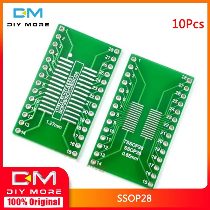 Original KKmol Arduino SSOP28 SOP28 TSSOP28 To DIP28อะแดปเตอร์แปลงบอร์ด PCB 0.65/1.27มม.สำหรับ ...