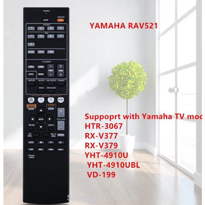 YAMAHA Smart tv remote RAV521 ZJ66500 Audio/Video Receiver Remote Control For COMPATIBLE WITH ...
