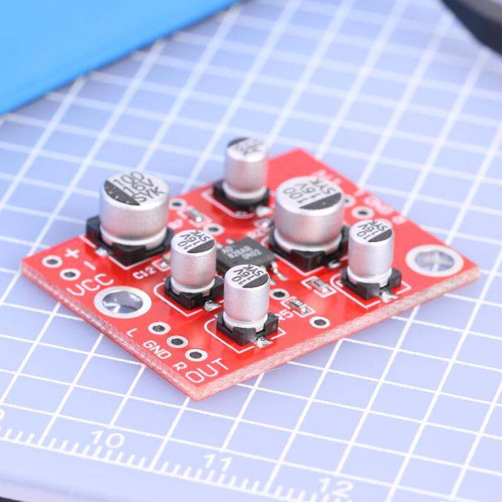 โมดูลพรีแอมป์สเตอริโอ AD828 DC 5-15V บอร์ดเครื่องขยายเสียงเครื่องขยาย ...