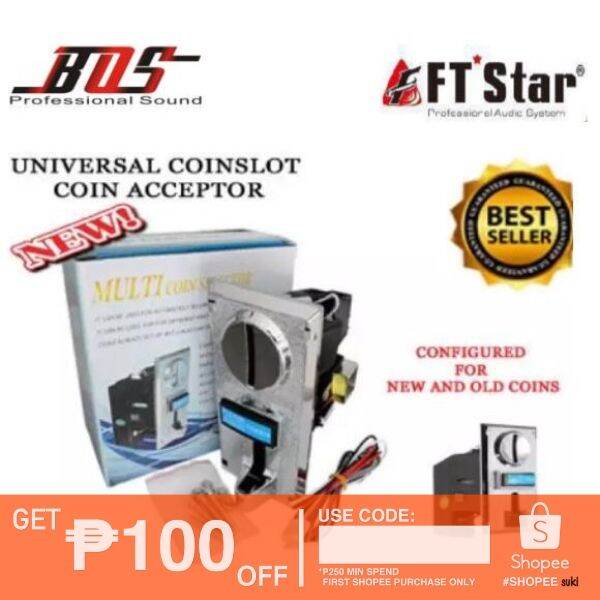 F.T Universal Latest SUKI Coin Selector Coinslot Acceptor Multi Coin ...