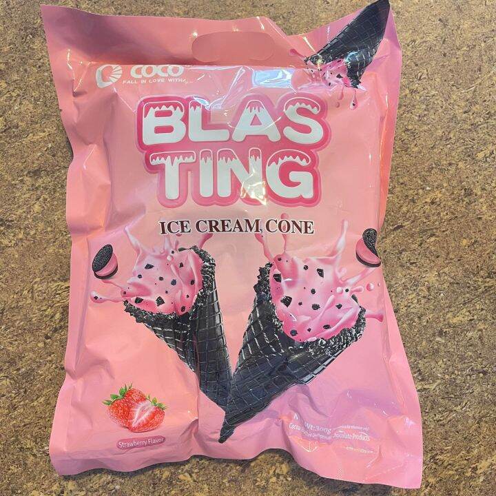 Coco Blasting Ice Cream Cone Strawberry, 300g | Lazada PH