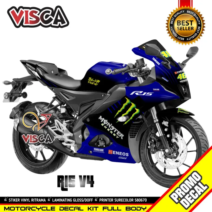 Decal R15 V4 Full Body - Stiker R15 V4 Full Body - Striping Yamaha R15 ...