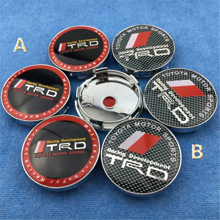 🚗🚕🚙NEW 4pcs/set 60mm TRD Logo Converted Car Wheel Center Hub Caps ...