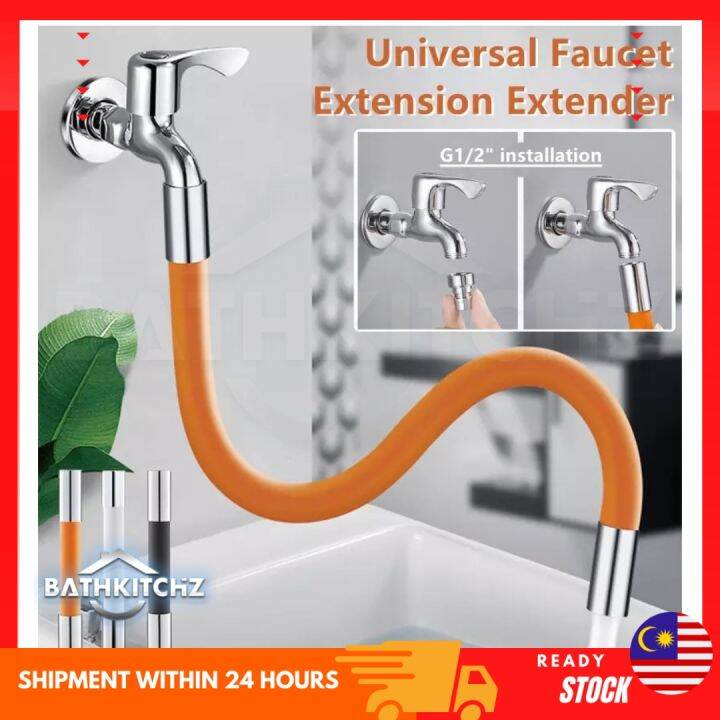 BATHKITCHZ Universal Interface Faucet extender 360 Degree Water Tap ...