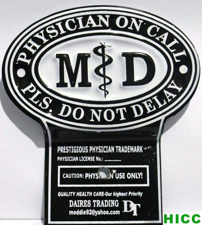 PHYSICIAN MD CAR EMBLEMS (ALUMINUM-BLACK-WHITE) | Lazada PH