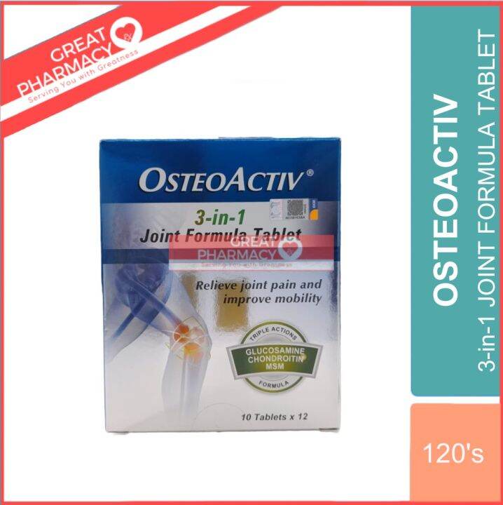 OSTEOACTIV 3in1 Joint Formula 10 Tablets x 12 (New Packaging) | Lazada
