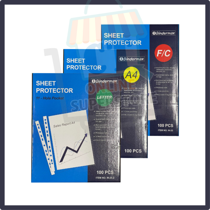Bindermax Arch File Protector Sheets 100shts | Lazada PH