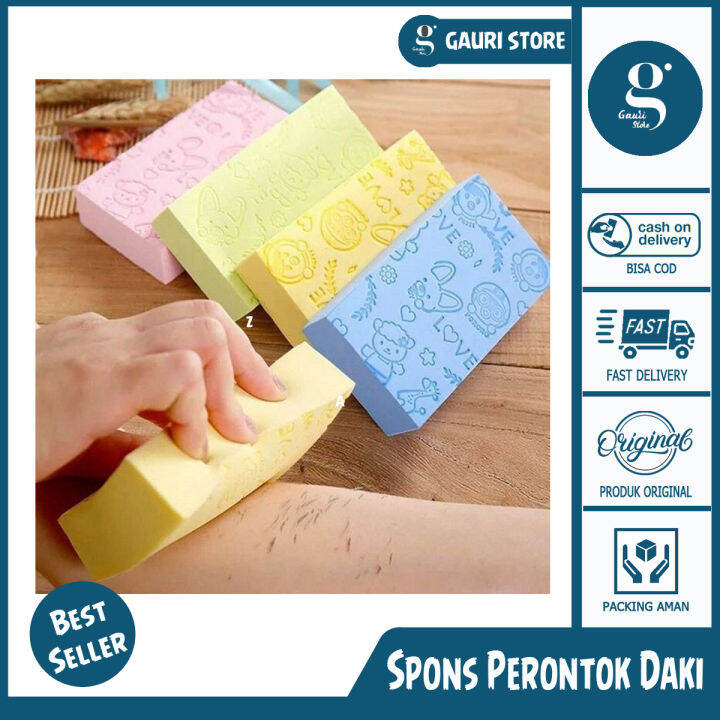 Spon Perontok Daki - Spons Sponge Mandi Pengangkat Daki - Penggosok ...