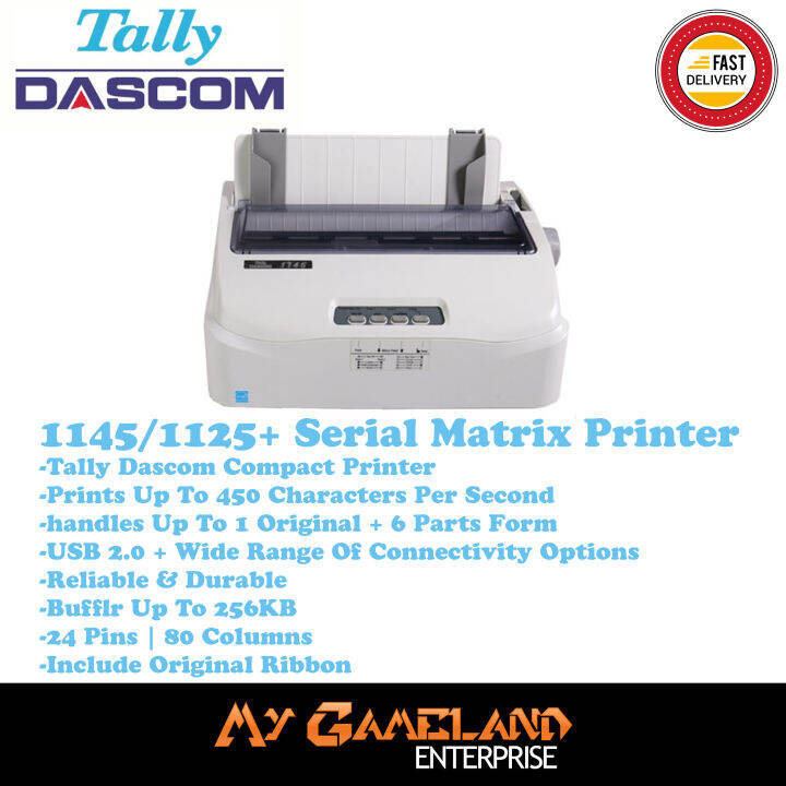 Tally Dascom 1145 / 1125+ A4 24-Pin USB Dot Matrix Printer / Computer ...