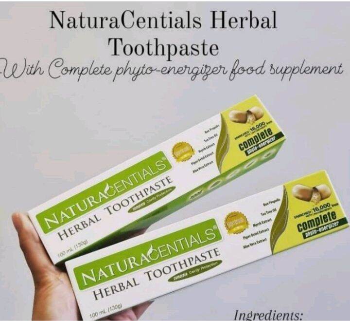 1 Box Naturacential Herbal ToothPaste 100ml Complete Cavity Protection ...