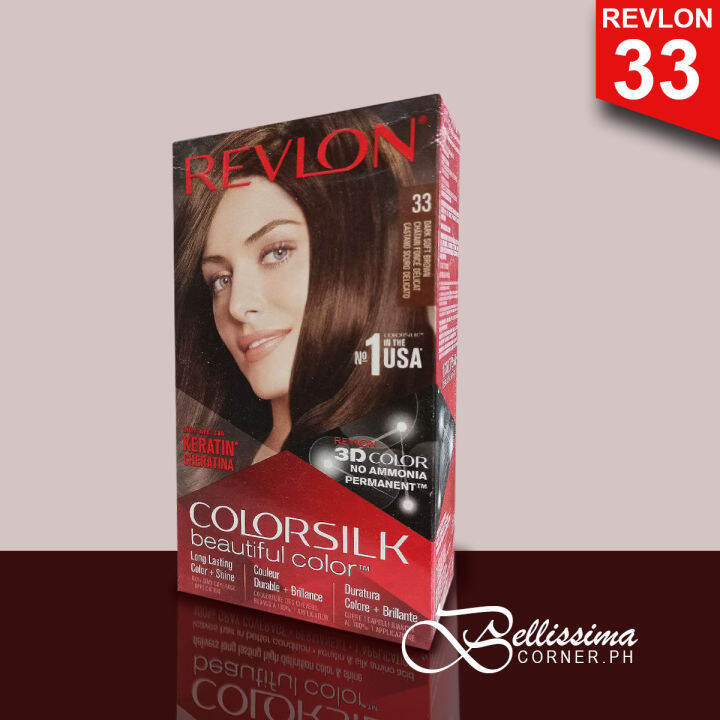 Revlon Colorsilk Dark Soft Brown 33 Permanent and Ammonia Free | Lazada PH
