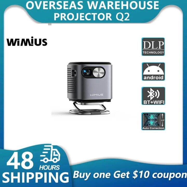 Wimius DLP Mini projector 1080P HD Support Smart Android WIFI Bluetooth ...