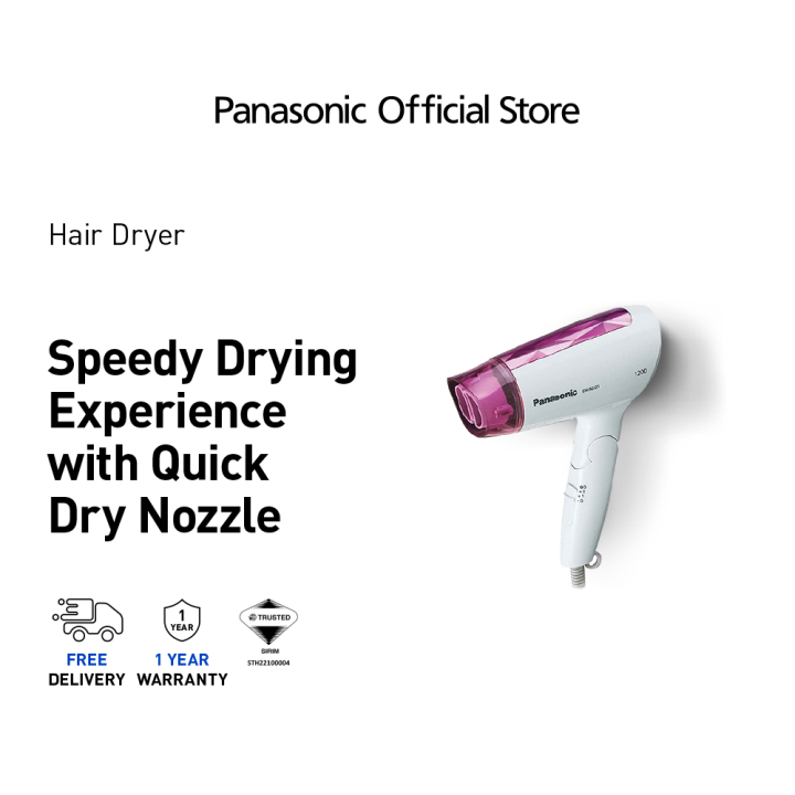 Panasonic EH-ND21 COMPACT HAIR DRYER QUICK DRY EH-ND21-P655 3-Speeds ...
