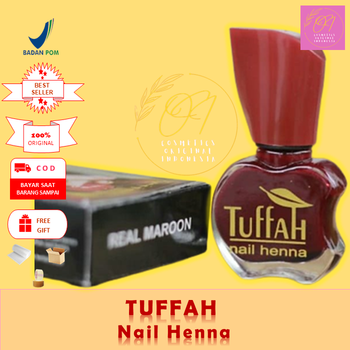 Henna Tuffah HALAL SAH SOLAT !! Nail Henna Muslimah Kutek Halal Pacar ...