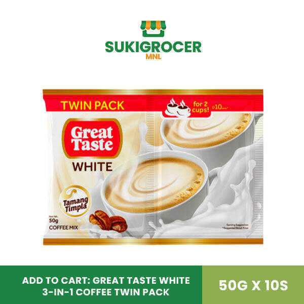 Great Taste White 3-in-1 Coffee Twin Pack 50G x 10s | Lazada PH