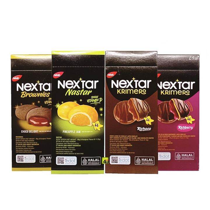 Nabati Nextar Cookies - KRIMERO / BROWNIES / NASTAR - Box Isi 8 pcs | Lazada Indonesia