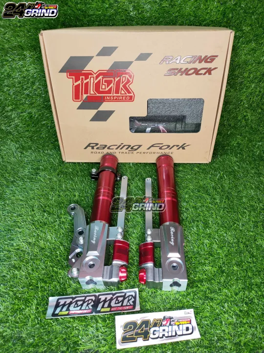 TTGR FRONT SHOCK COVER YAMAHA AEROX 155 V1 / AEROX 155 V2 (OUTTER TUBE ONLY) (RED) | Lazada PH