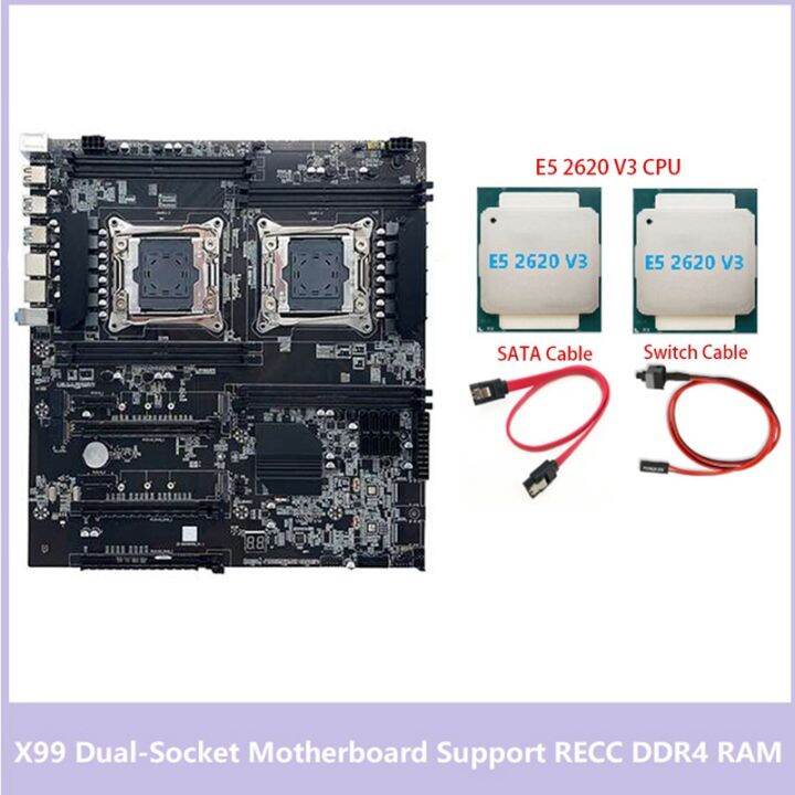 X99 Motherboard Desktop Motherboard Lga2011 3 Dual Cpu Support Recc