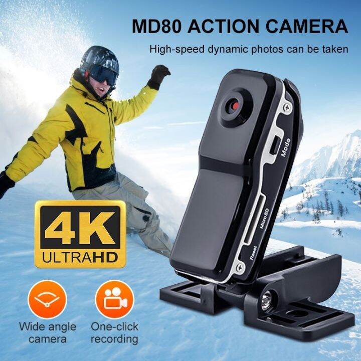 MD80 Mini Action Camcorder DV DVR Lasting Recording Security Sport Camera Outdoor | Lazada PH