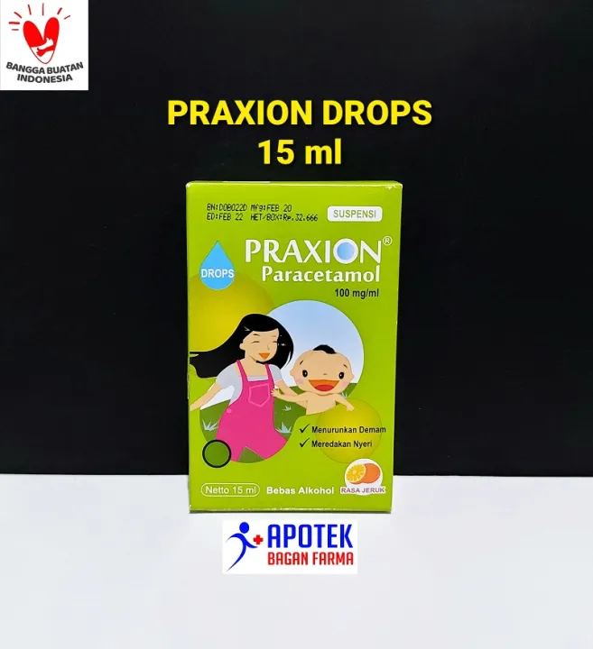PRAXION DROPS PARACETAMOL 15 ML RASA JERUK | Lazada Indonesia