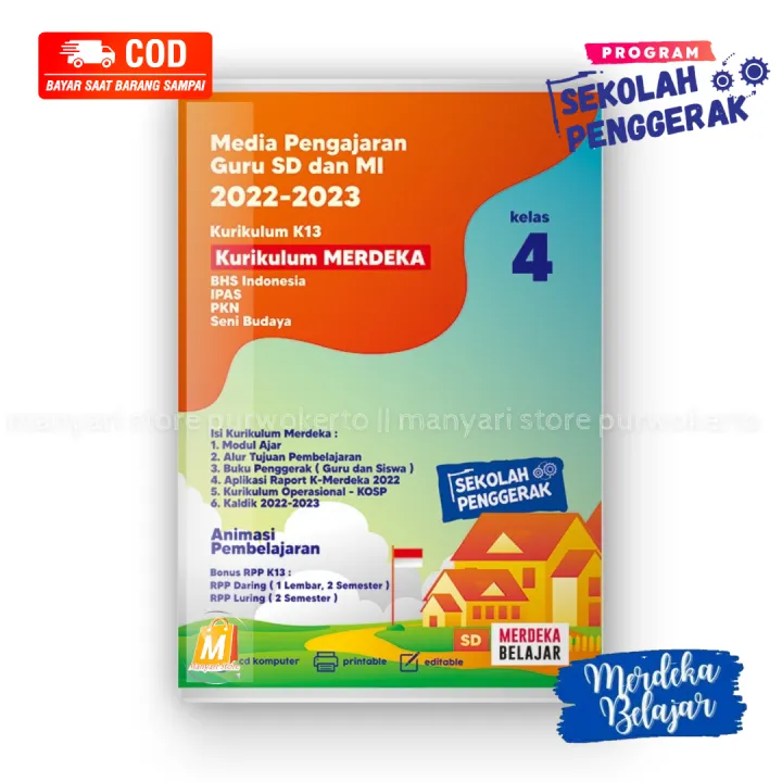 CD RPP MERDEKA SD KELAS 4 REVISI TERBARU 2 SEMESTER KURIKULUM MERDEKA 2022 - 2023 | Lazada Indonesia