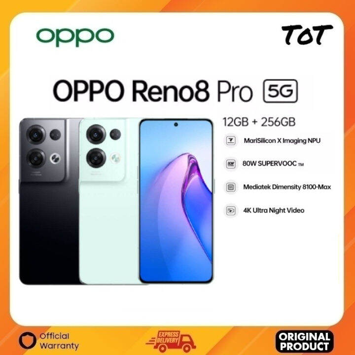 OPPO Reno8 Pro Smartphone (12GB+256GB) 80W SUPERVOOCTM Flash Charge MariSilicon X Imaging NPU ...