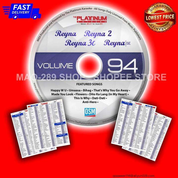 platinum cd junior 2 Platinum cd videoke 2023 ♪Platinum REYNA, 2, 3C. SE Volume 94 Disc and Song ...