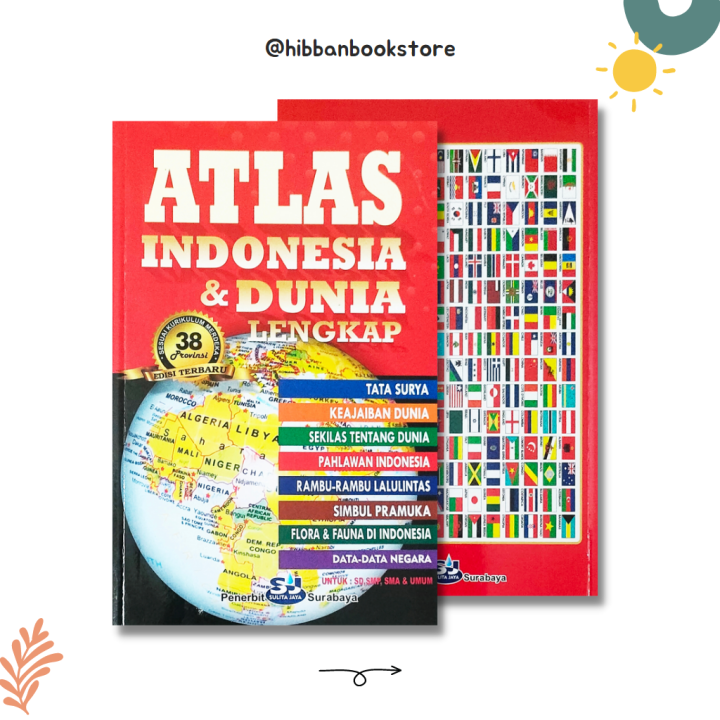 Buku Atlas Terbaru/Buku Atlas Indonesia Dan Dunia Lengkap 38 Provinsi ...