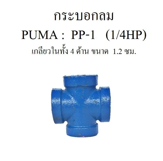 กระบอกลม ก๊อกลม ท่อลม ข้อต่อลม อะไหล่ปั๊มลม PUMA (พูม่า) รุ่น PP-1 (1/4HP) | Lazada.co.th