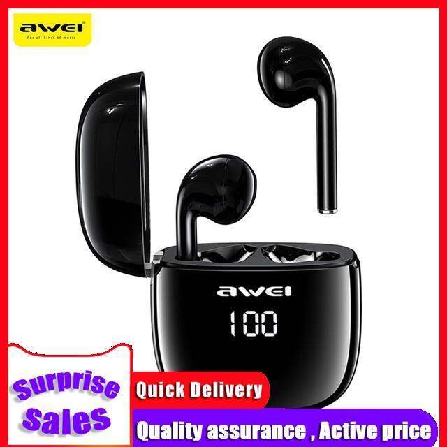 Awei T28 Wireless Bluetooth Earphones Handsfree TWS Headset with ...
