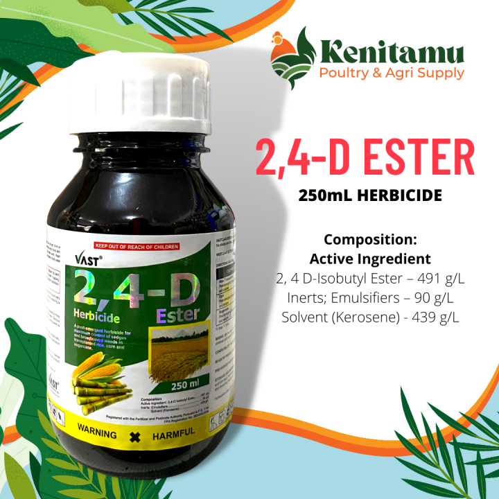 2,4-D ESTER 250mL HERBICIDE BY: VAST FOR PLANT CARE AND CROPS/ FAST ...