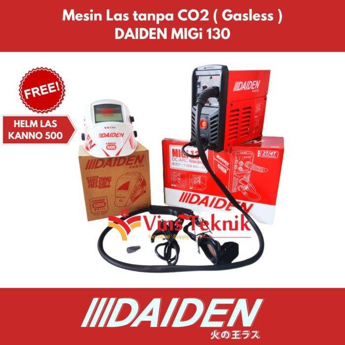 DAIDEN MIGi 130 TRAVO MESIN LAS MIG MAG TIG MMA ARGON STAINLESS | Lazada Indonesia