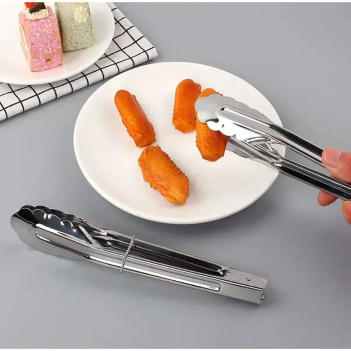 Stanless steel food tongs/Penyepit makanan | Lazada