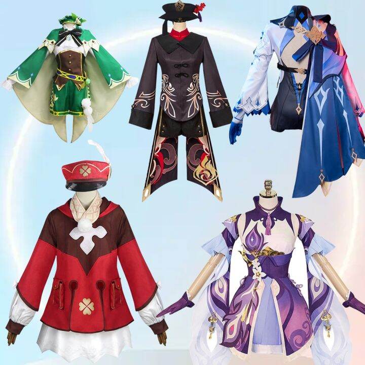 【COD】 Game Genshin Impact Cosplay Costume Venti Hutao Klee Eula Keqing ...