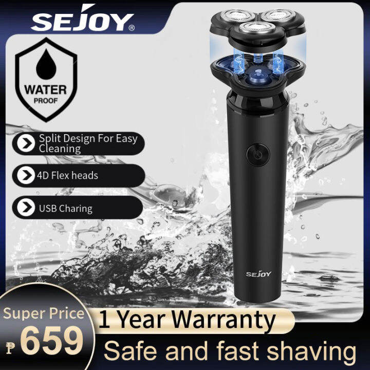 SEJOY Electric Shaver for Men, 100% Washable Rotary Shaver ...
