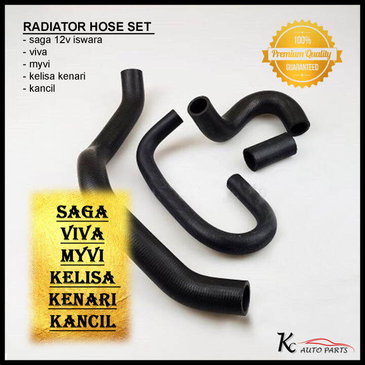 #QUALITY# Radiator Hose Full Set for Saga Iswara Kelisa Kenari Kancil ...