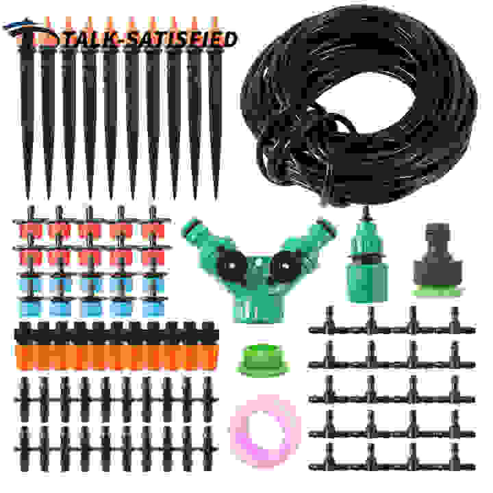 5/10/15/20M DIY Otomatis Tetes Mikro Atomisasi Sistem Irigasi Taman ...