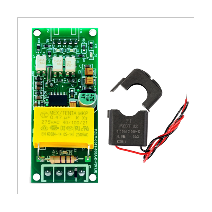 Replacement 100A PZEM 004T 3.0 Version Wattmeter+Open CT Kwh Meter Volt ...