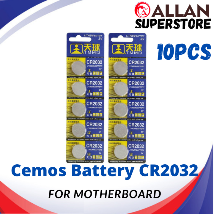 Allan Superstore | 10pcs / 1pc Cmos Battery | CR2032 Battery | for ...