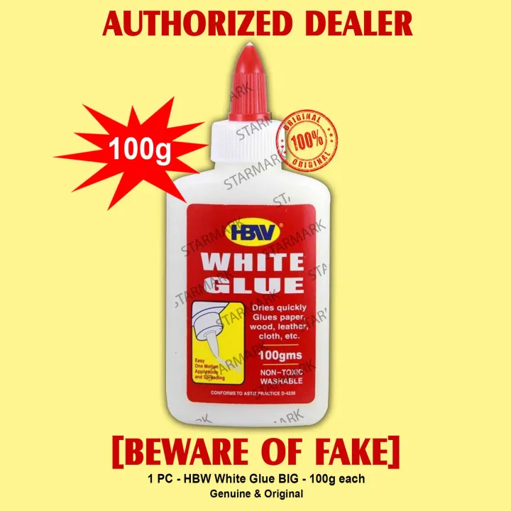 HBW Glue White HBW While Glue 100grams Big AUTHENTIC - 1 Bottle | Lazada PH
