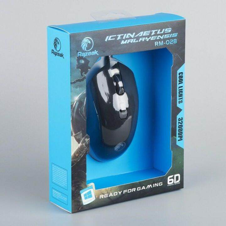 Razeak Gaming Mouse รุ่น RM-028 (เมาส์เกมมิ่งมีไฟรุ่น RM-028) | Lazada ...