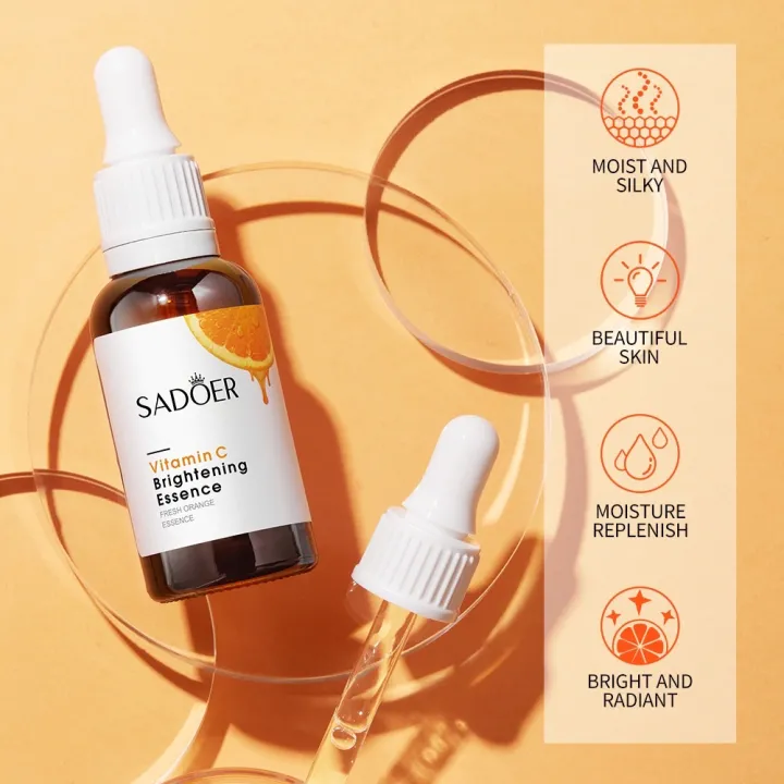 🍊[SADOER] Vc Beautifying Skin Essence เอสเซ้น ให้ความชุ่มชื้น ยกกระชับผิว🍊 | Lazada.co.th