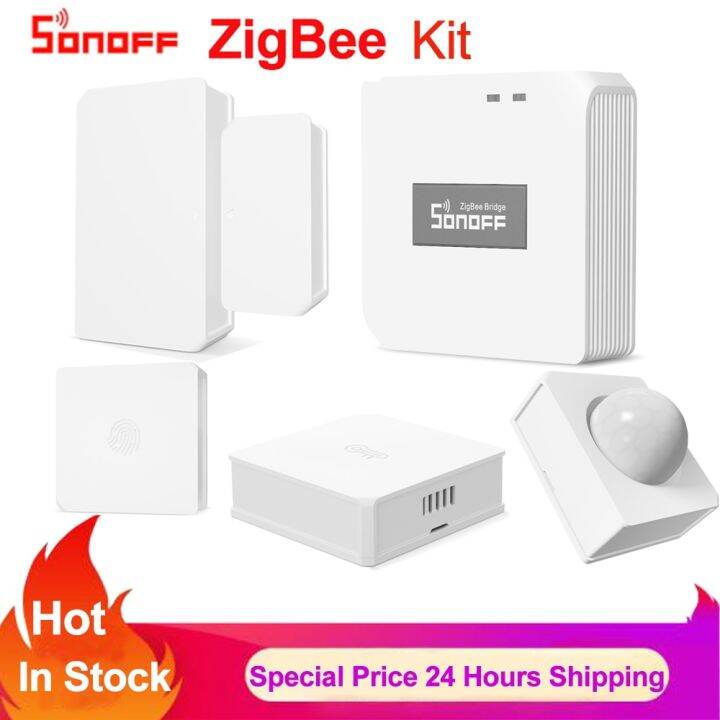 Sonoff Zigbee Bridge-P Zigbee 3.0 Gateway Hub SNZB-01 SNZB-04 Temperature Humidity Door/Window ...