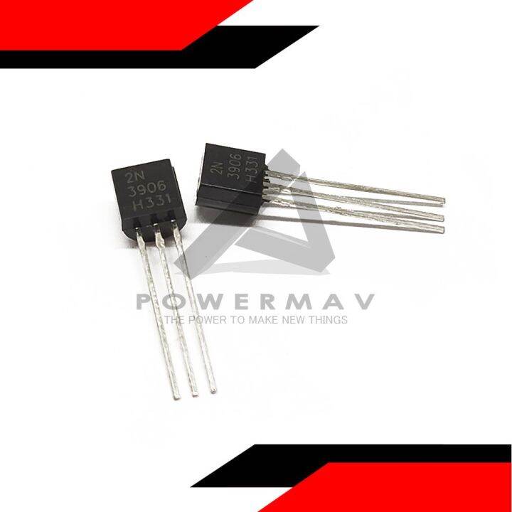 2pcs 2n3906 transistor pnp TO-92 0.625 W 40 V 0.2 A 300 MHz for pcb ...