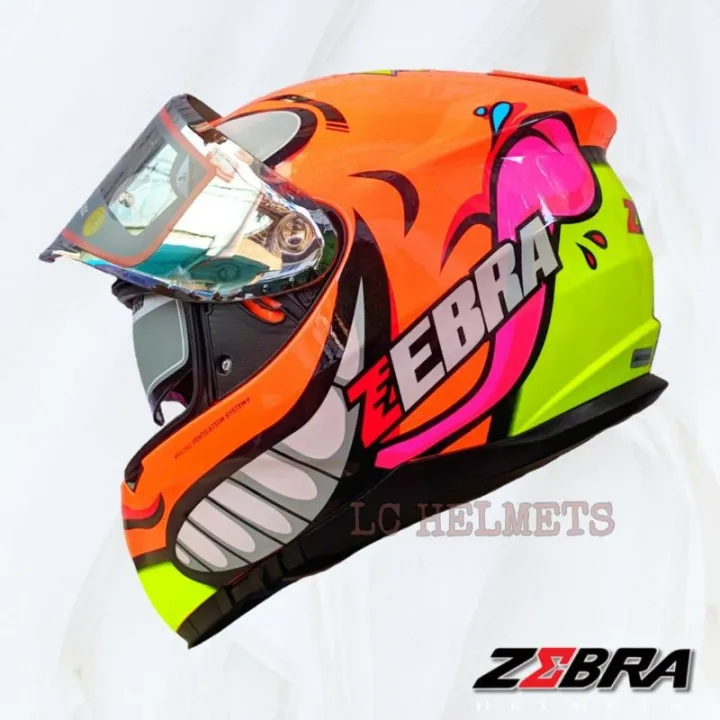 ORIGINAL ZEBRA Full Face Helmet MATTE BLACK | Lazada PH