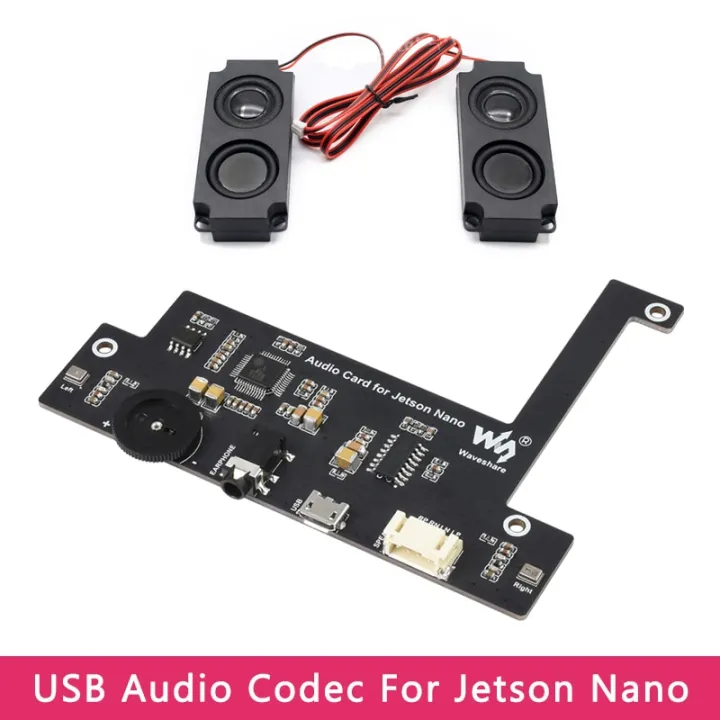USB Audio Codec for Jetson Nano Sound Card Driver-Free With 2 Speaker For Nvidia Jetson Nano B01 ...