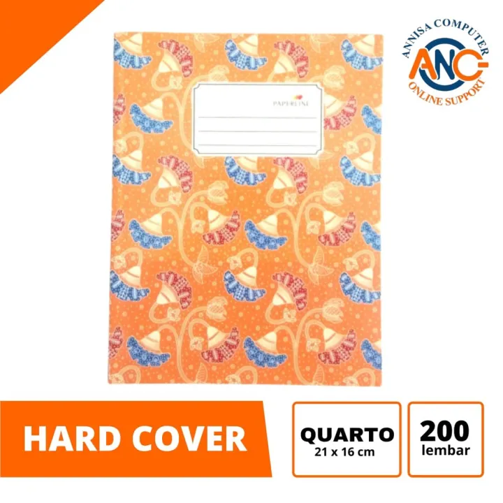 Buku QUARTO Hard Cover PAPERLINE / Buku Akuntansi Isi 200 Lembar ...