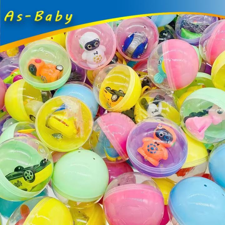 45mm Plastic Capsule Lucky Draw Ball Suprise Egg With Toys Animal ...